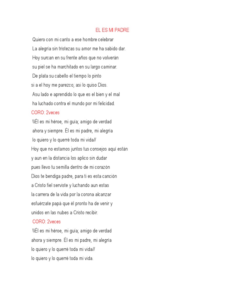 El Es Mi Padre | PDF