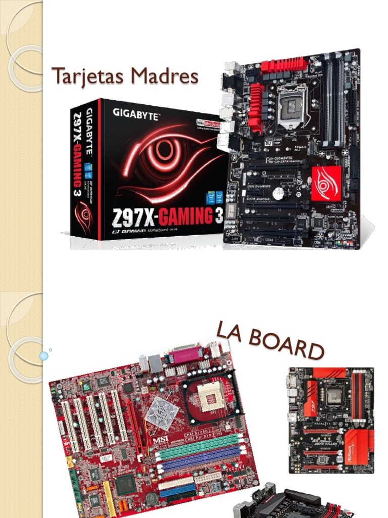 09 - Tarjetas Madres | PDF | Hardware de la computadora | Microprocesador