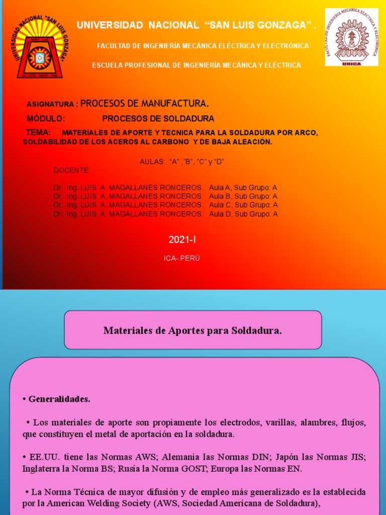 Universidad Nacional "San Luis Gonzaga" .: Procesos de Manufactura | Descargar gratis PDF ...