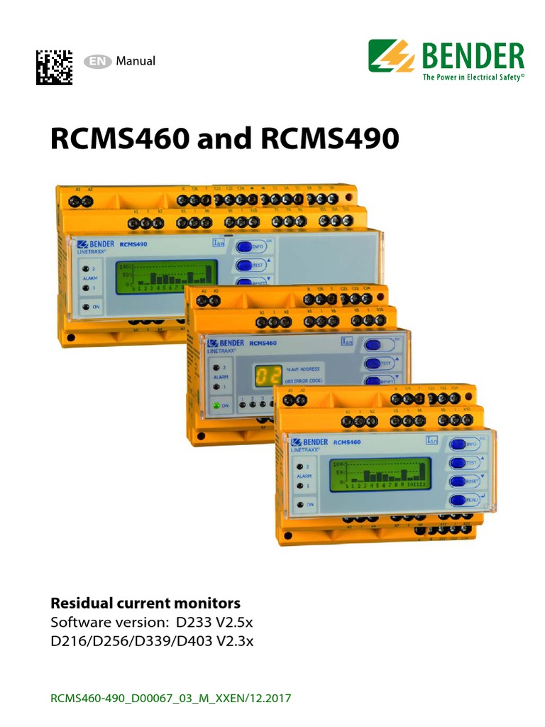 RCMS460-490 D00067 M Xxen | PDF | Power Supply | Fuse (Electrical)