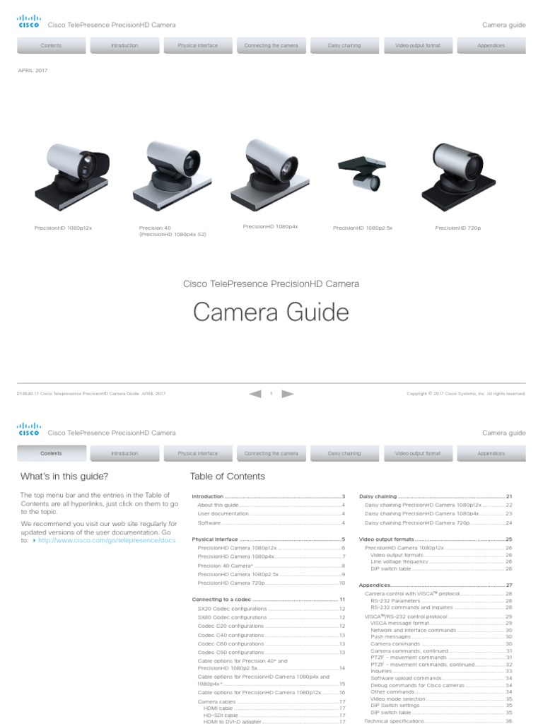 Precisionhd 1080p-720p Camera User Guide | PDF | Hdmi | Video