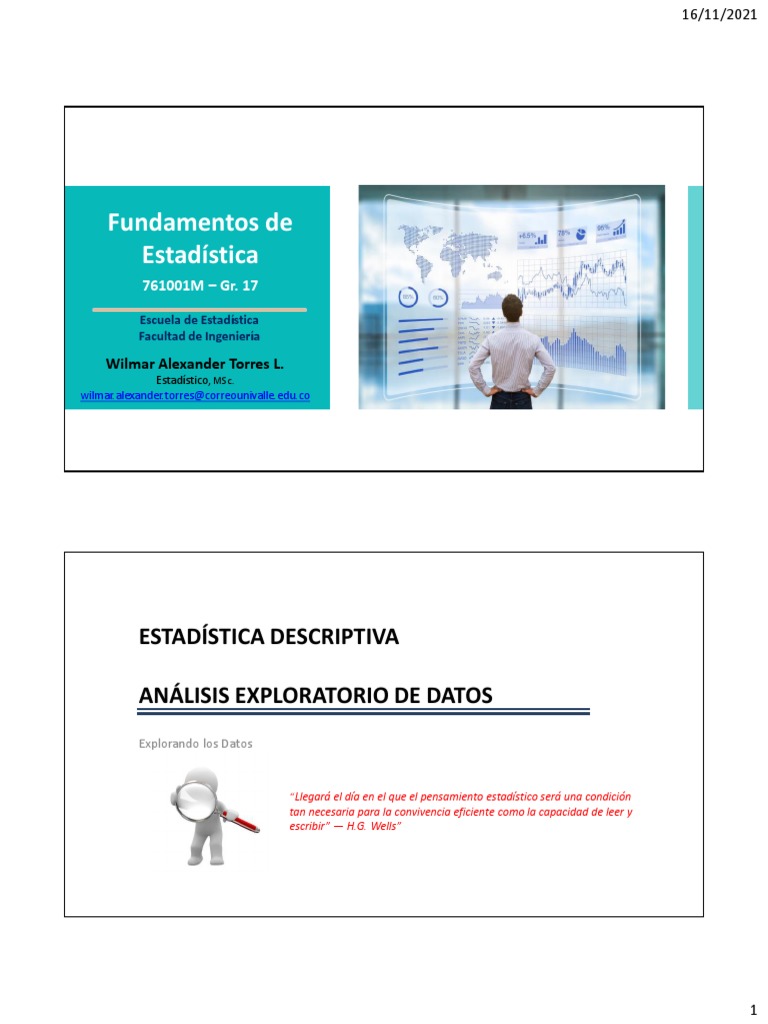 Análisis Exploratorio de Datos | PDF | Estadísticas | Investigación ...