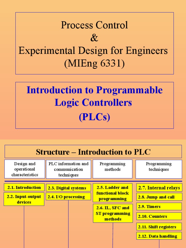 CH 1 PLCs An Overview-1 | PDF | Programmable Logic Controller | Relay