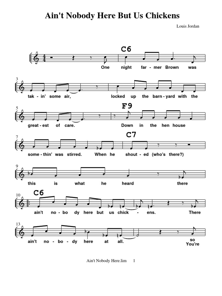 Ain't Nobody Here | PDF