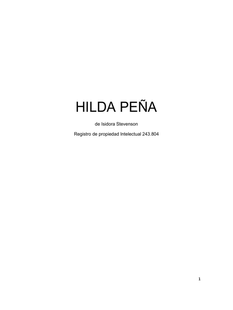 Texto Hilda Peña | PDF