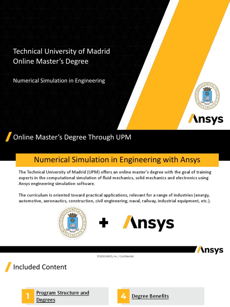 2021 Ansys Upm Masters Degree Catalogue Pdf Computational Fluid