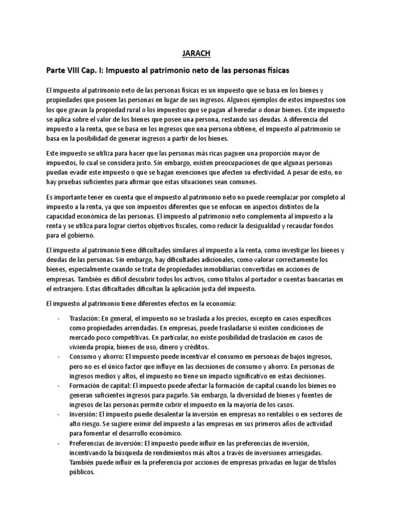 Resumen 2 Parcial Teorico | PDF | Impuestos | Ahorro