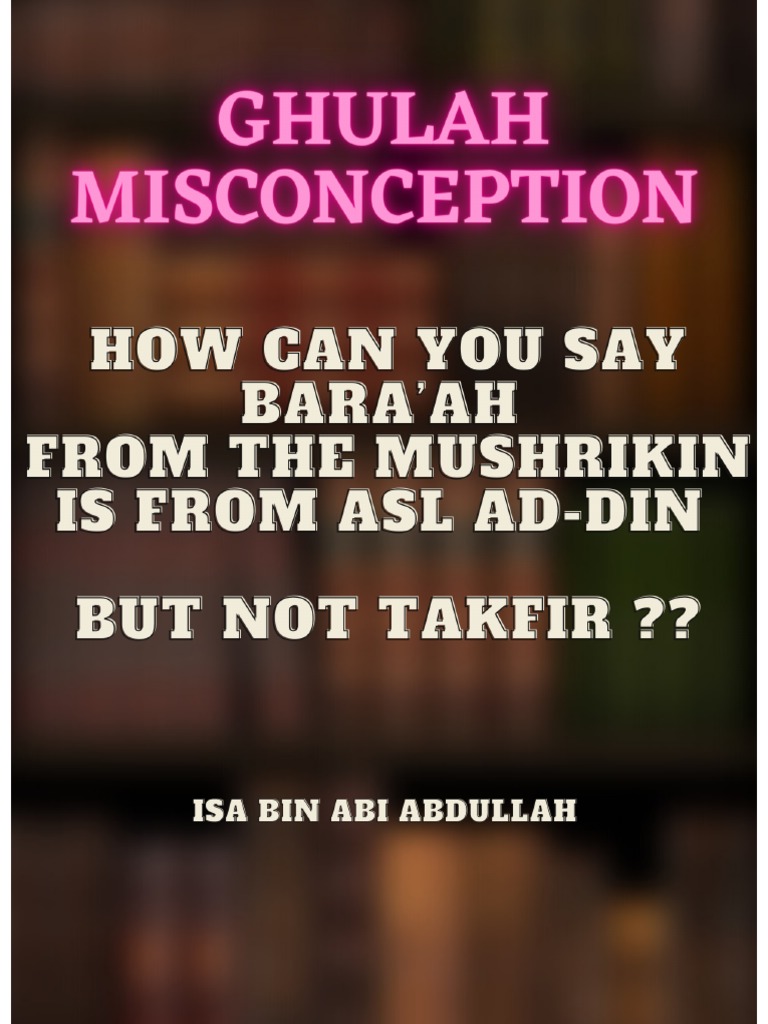 Barah Is From Asl Ad-Din But Not Takfir | PDF | God In Islam ...