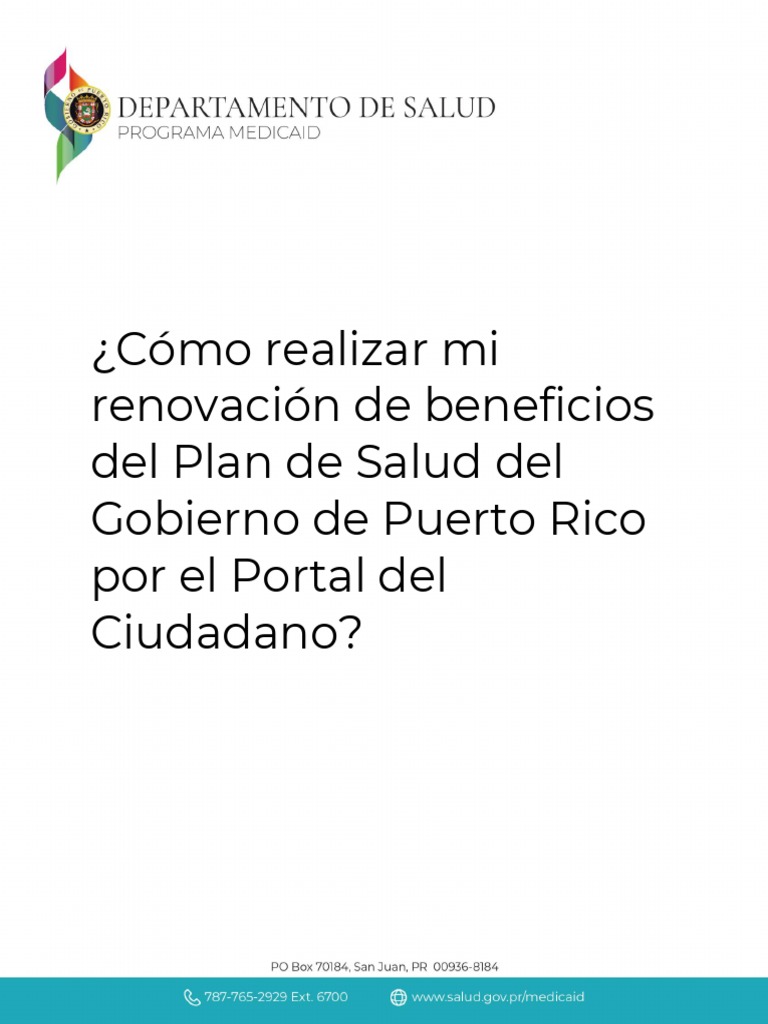 Cómo Realizar Mi Renovación de Beneficios Del Plan de Salud Del ...