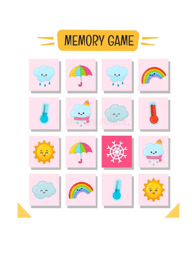 Weather Memory Game | PDF