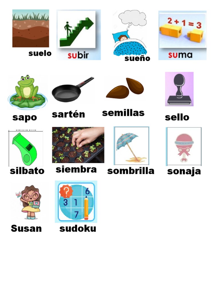 Figuras Con Sa Se Si So Su | PDF