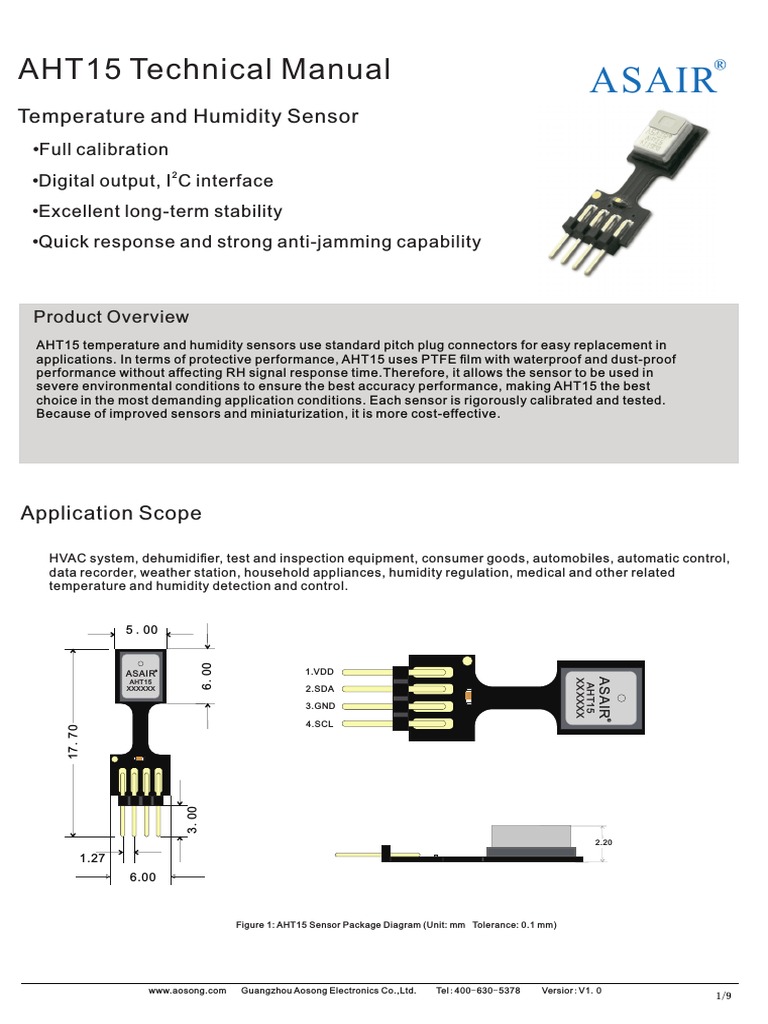 AHT15 Datasheet | PDF | Power Supply | Electrical Engineering