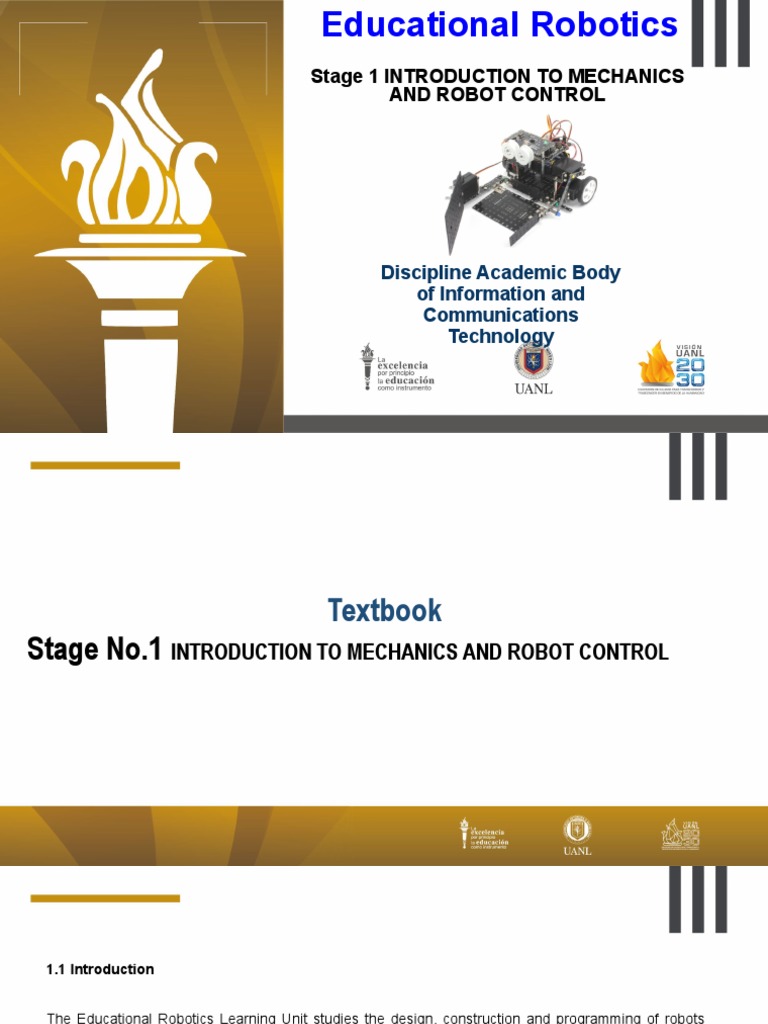 Presentation-Educational Robotics-Stage 1 | PDF | Robotics | Input/Output