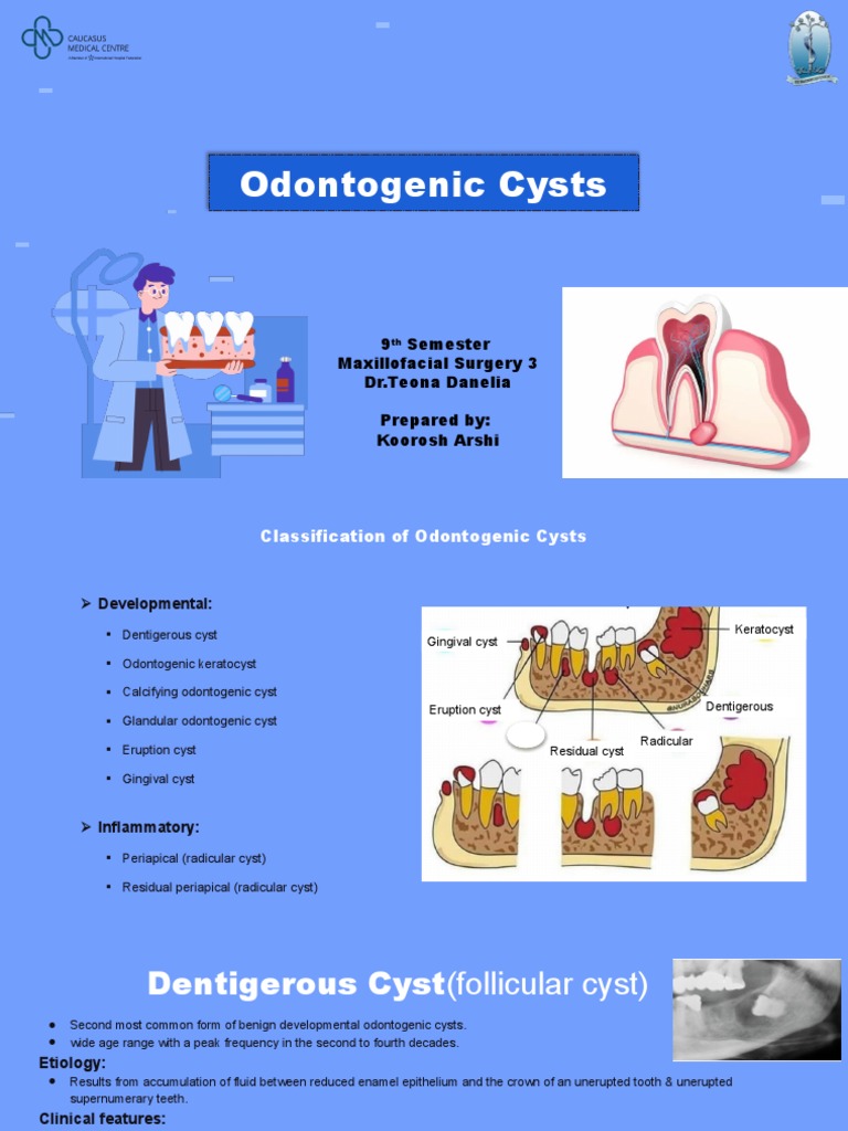 Odontogenic Cyst | PDF | Dental Anatomy | Medical Specialties