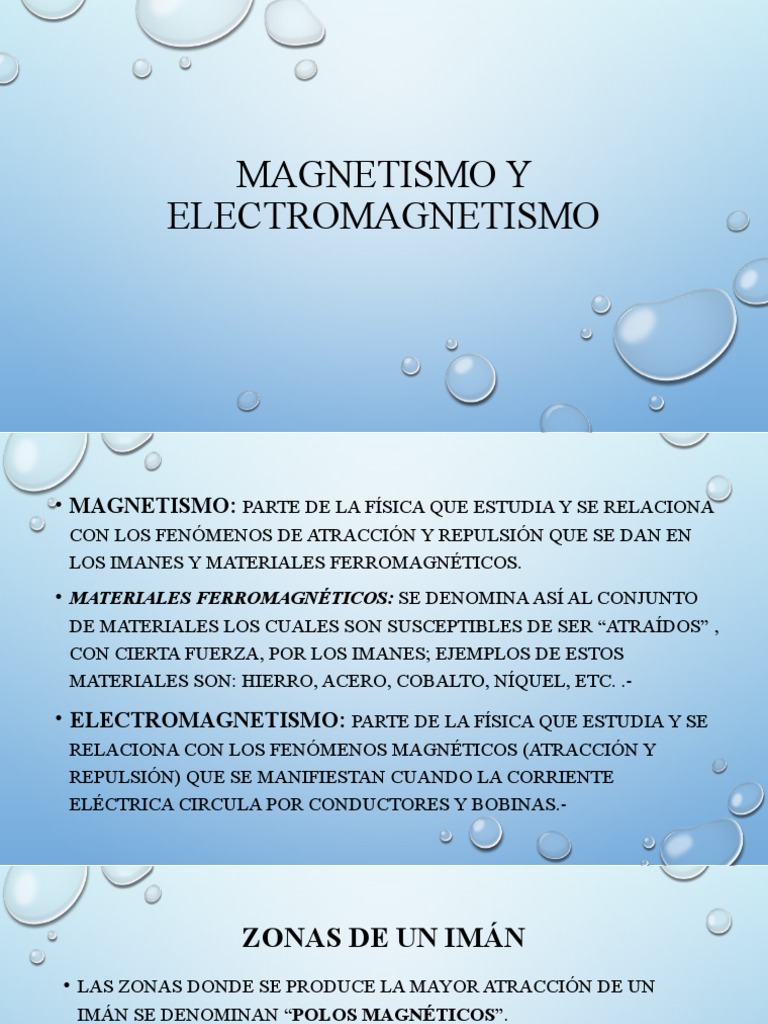 Introducción al Magnetismo y Electromagnetismo | PDF | Imán | Campo ...