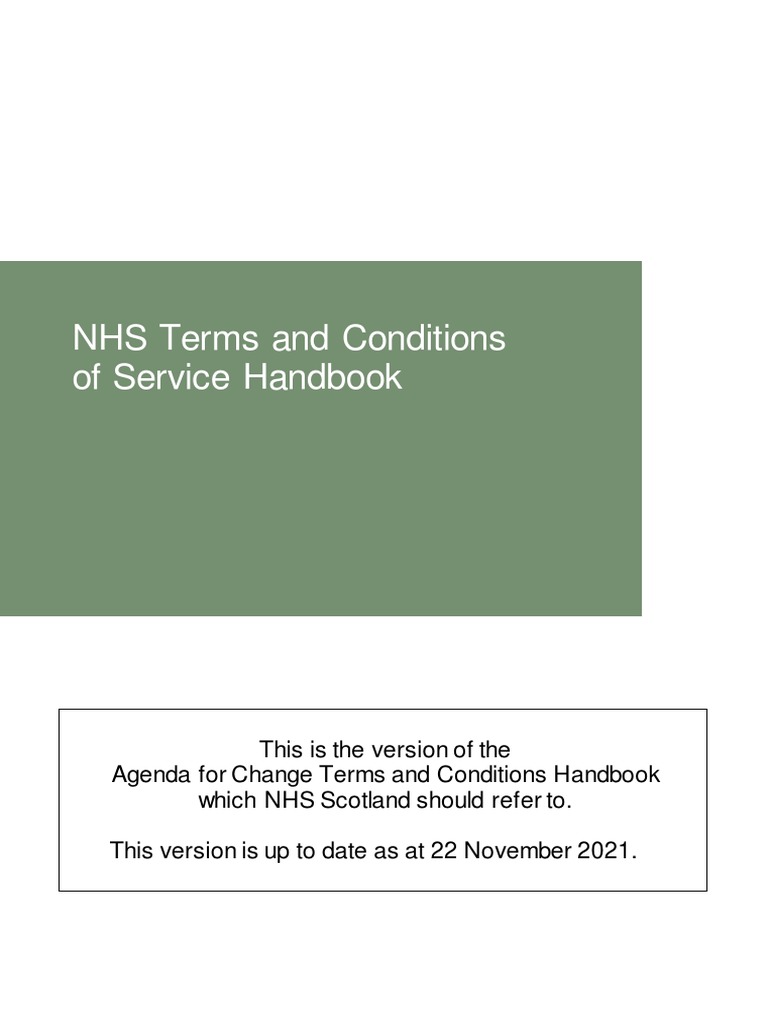 AfC Handbook Master Scottish Nov 2021 | PDF | Cost Of Living | Overtime