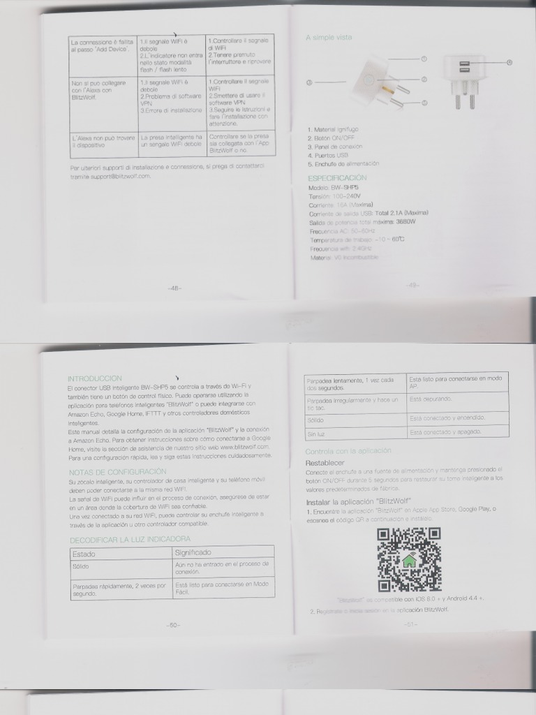 Blitzwolf Bw-shp5 Smart Socket Manual Español | PDF