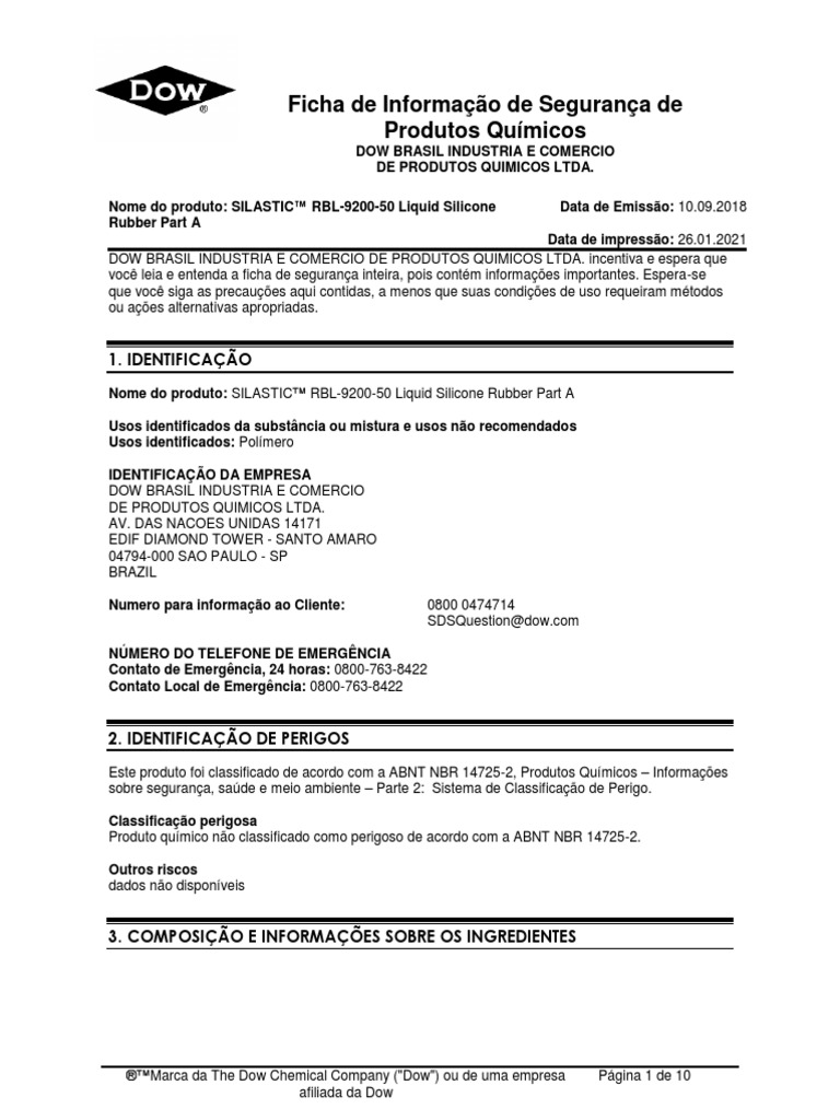 Fispq 50 SH Dow A | Download grátis PDF | Desperdício | Cloreto de ...