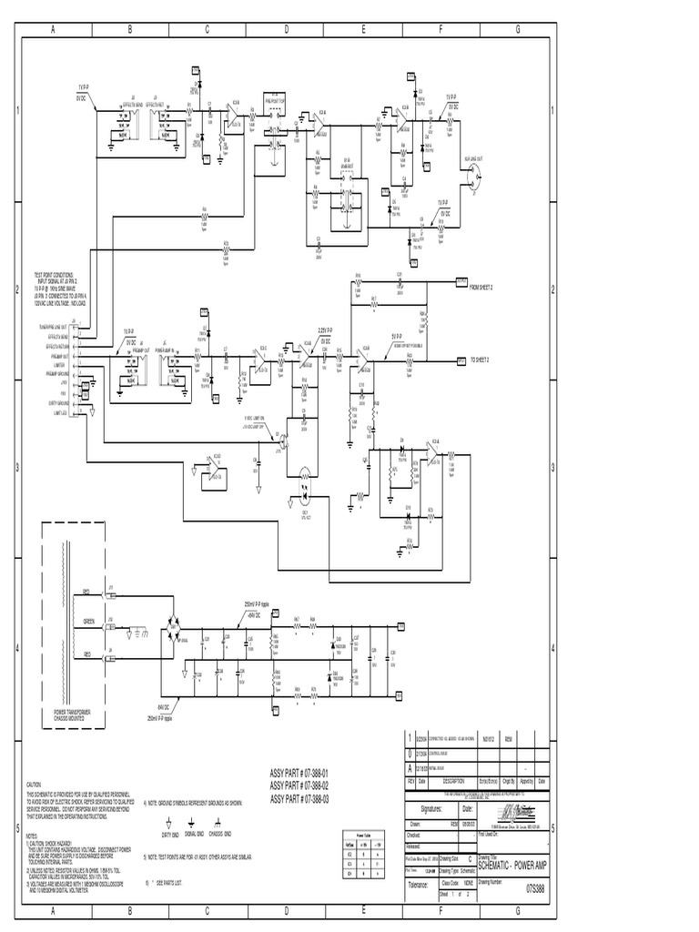 Ampeg SVT450H Schematic | PDF | Electrical Engineering | Electronics