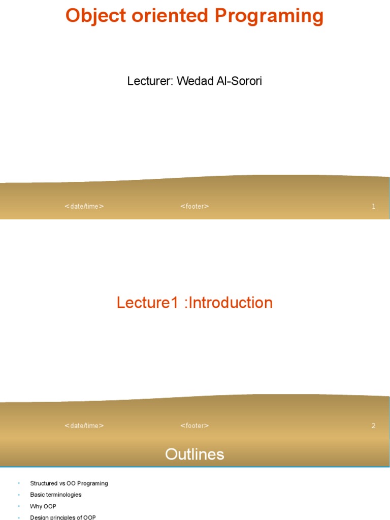 Lec1 Introduction Pdf Java Programming Language Object Oriented Programming 6176