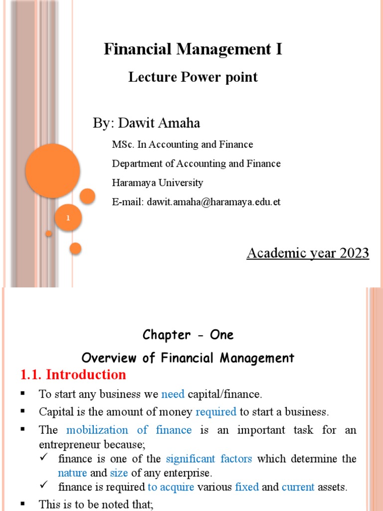 FM Ch-1 Introduction | PDF | Financial Markets | Equity (Finance)