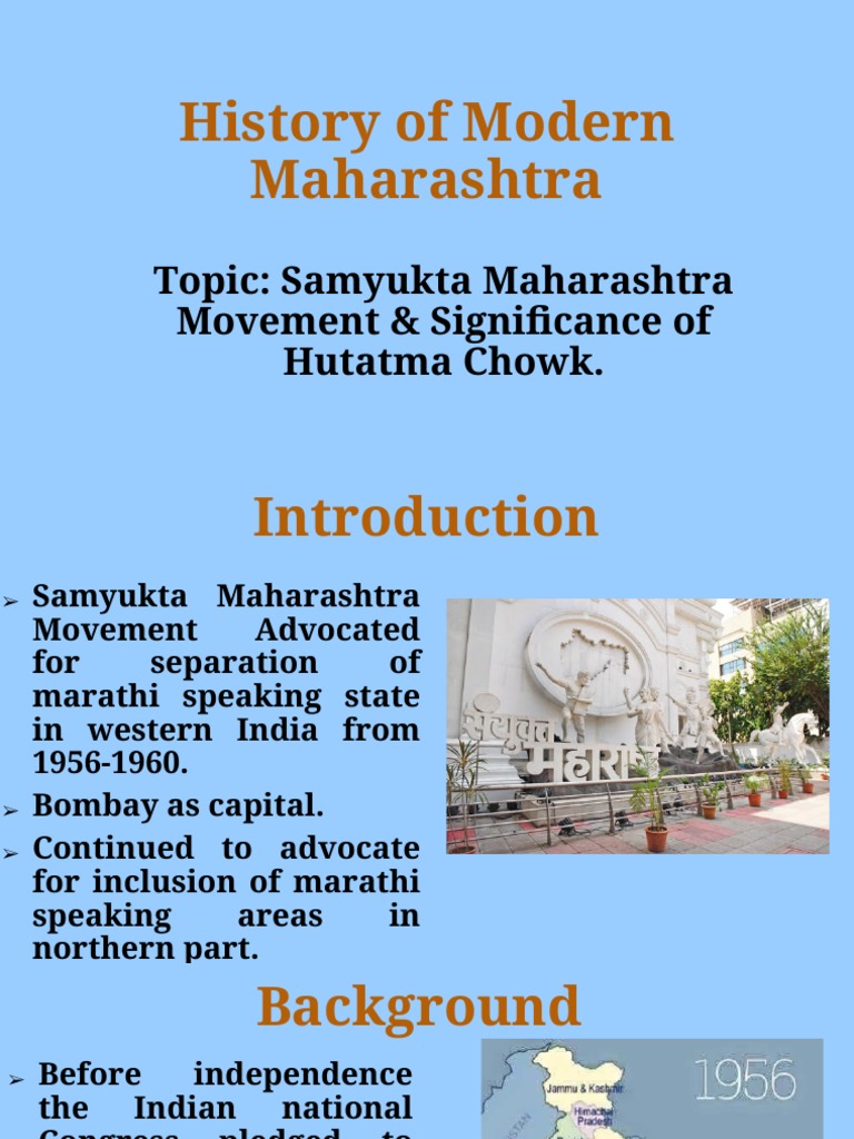 Samyukta Maharashtra Movement | PDF