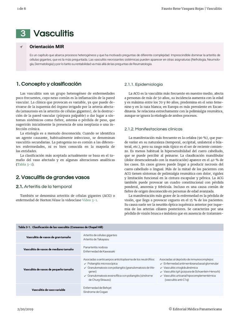 Vasculitis | PDF | Inmunología | Medicina CLINICA