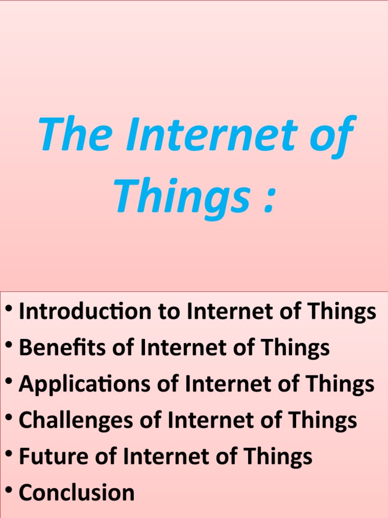 The Internet of Things | PDF | Internet Of Things | Internet