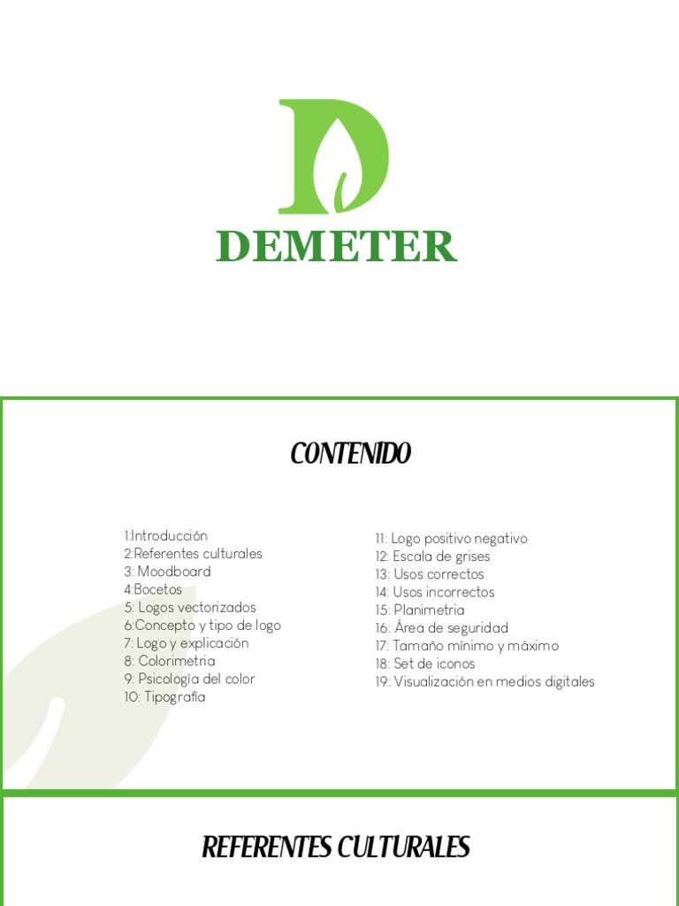 Manual de Marca Demeter | PDF | Color | Ligero