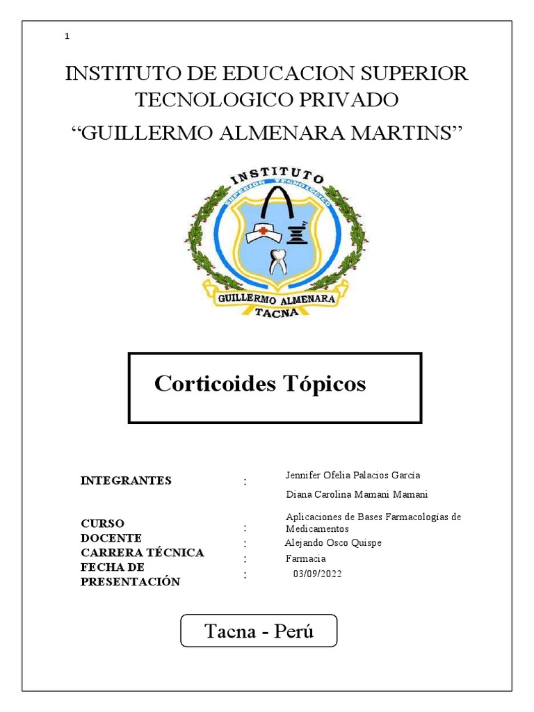 Corticoides Topicos | PDF | Corticosteroides | Medicamentos con receta