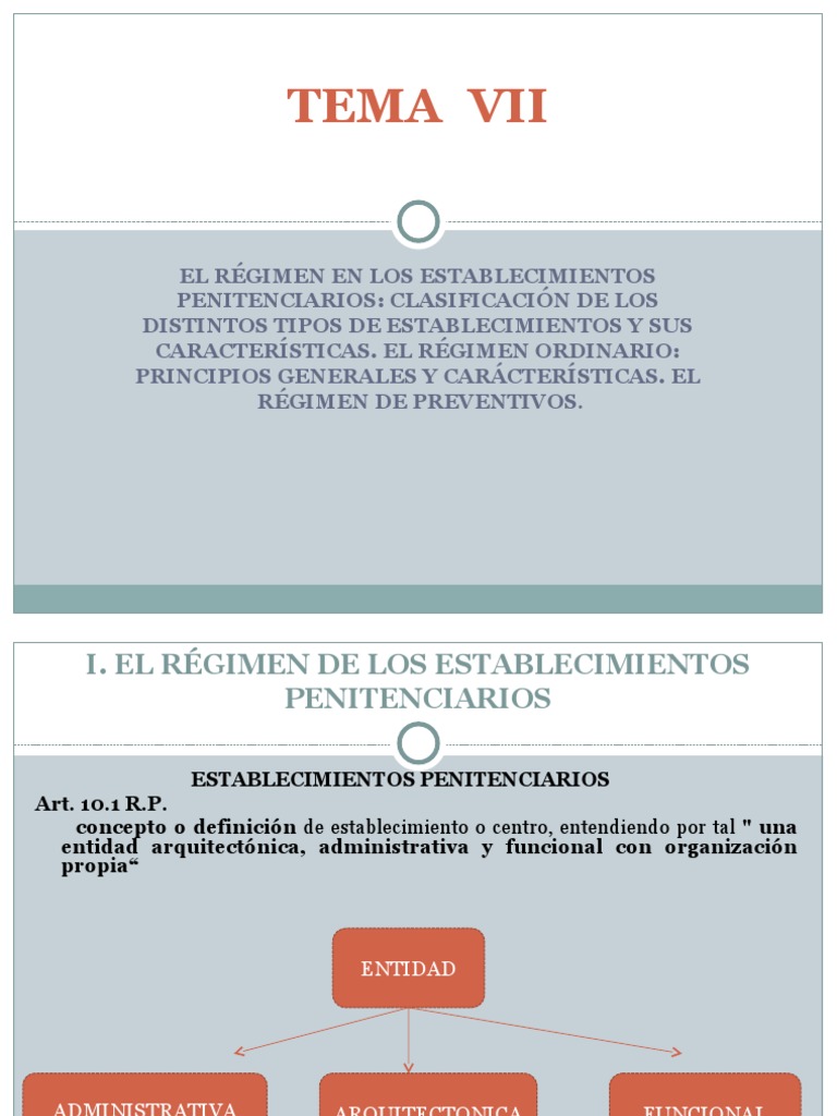Tema - Vii - Penitenciario Ceap | PDF | Derecho | Ciencia y matemáticas