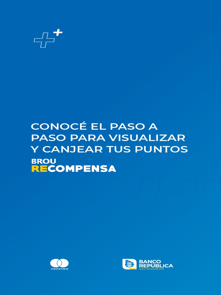 Guía para Canjear Puntos BROU | PDF | Aplicación movil | Computadoras móviles