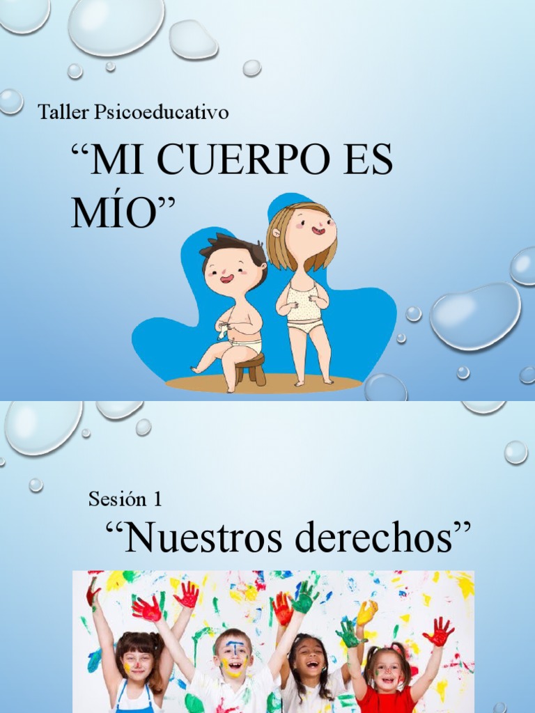 Mi Cuerpo es Mío: Taller Infantil | PDF | Relaciones personales ...