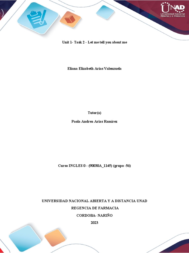 Plantilla Unit 1 Task 2 | PDF | Career & Growth