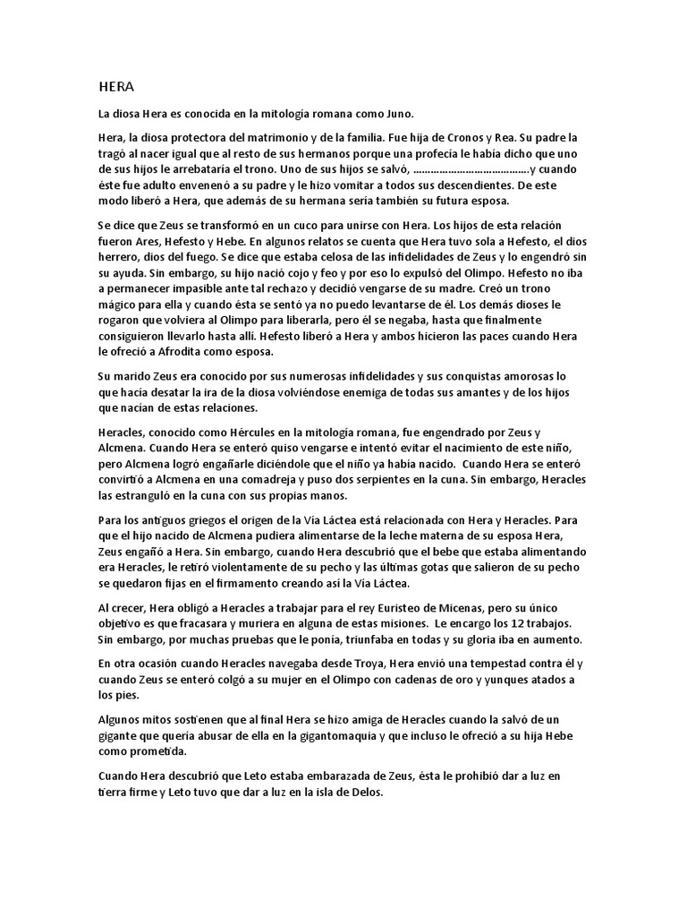 Hera | PDF | Hera | Zeus