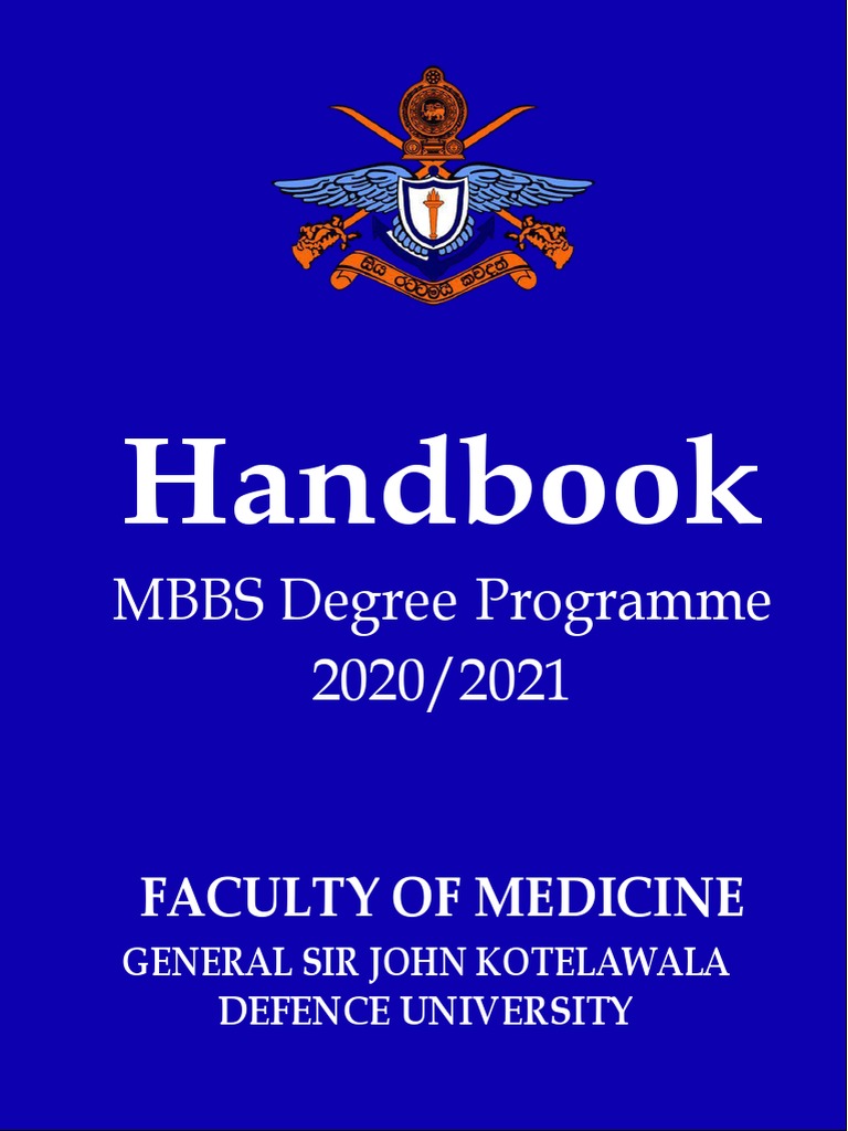 Student Handbook 2020 2021 | PDF | Metabolism | Medical School