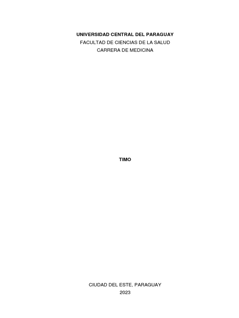 Timo - Trabalho | PDF | Timo | Linfocitos
