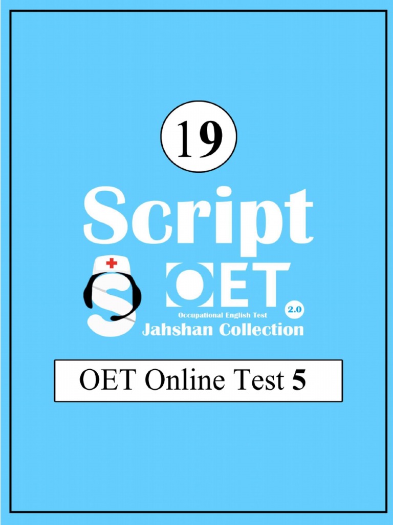 Oet Online Test 5 Jahshan Collection Oet Listening Task Script | PDF ...