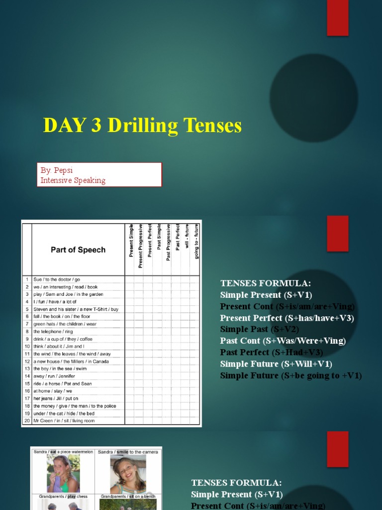 Day 3 Drilling Tenses | PDF | Language Arts & Discipline