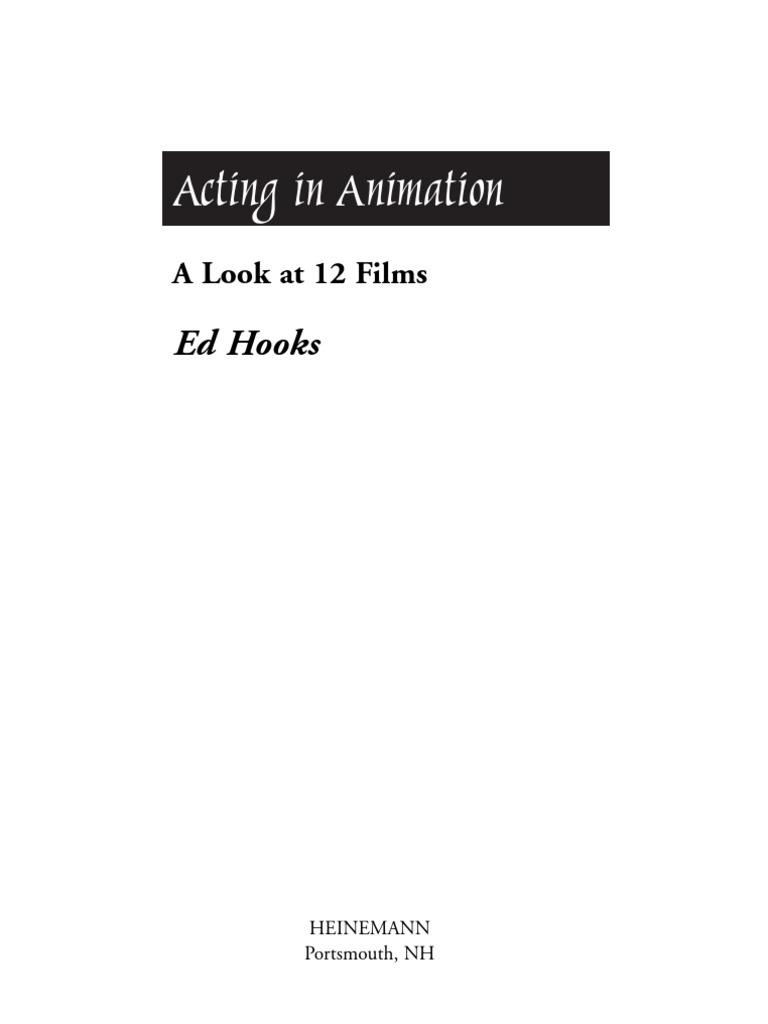 Acting Animation Chapter5 | PDF