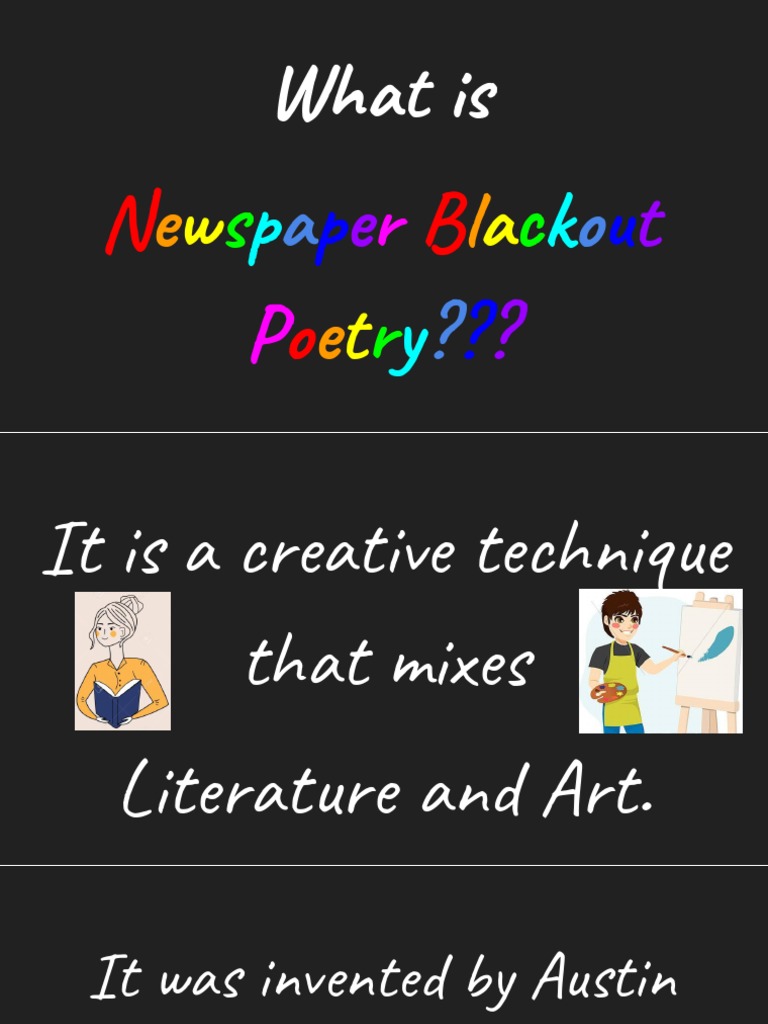 What Is Newspaper Blackout Poetry | PDF | Poetry