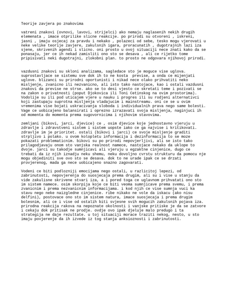 Teorije Zavjere | PDF