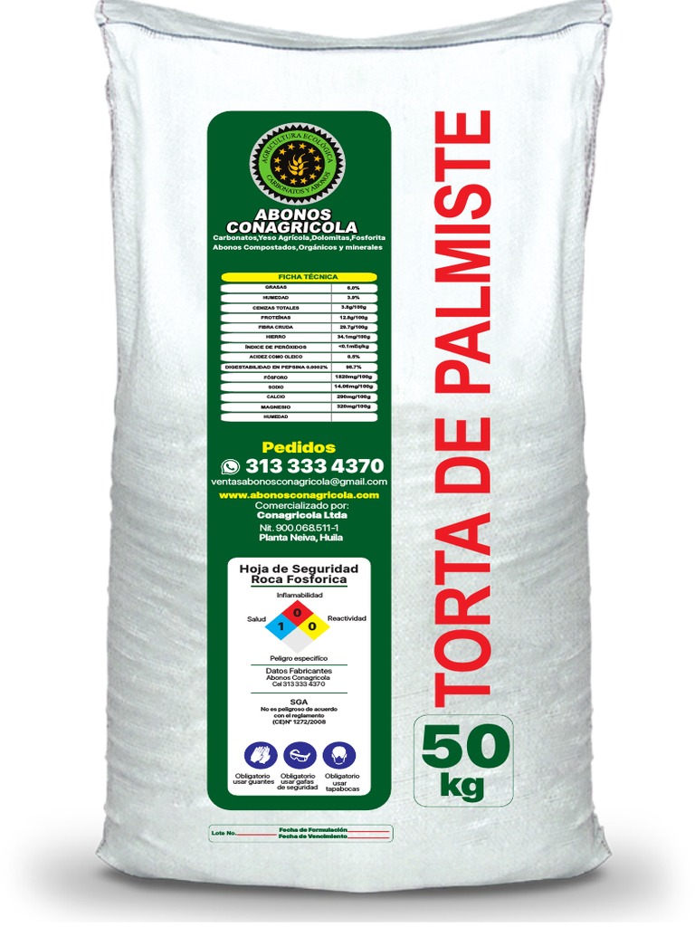 Bulto de Torta de Palmiste 60x92 2021-2021 | PDF