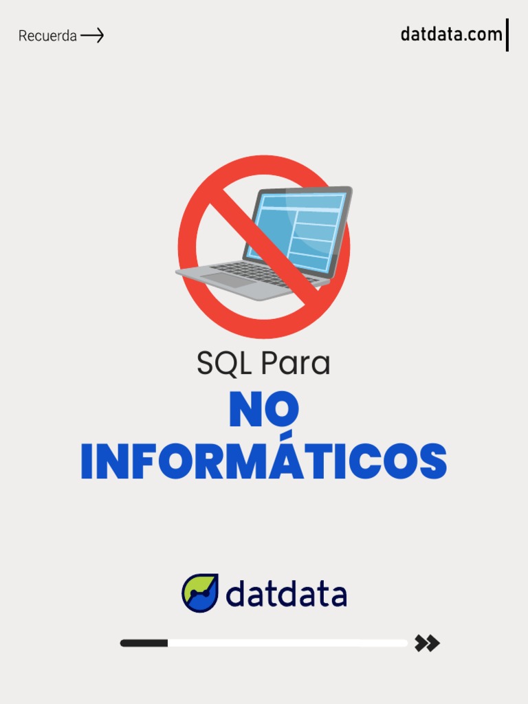 SQL para No Informáticos | PDF | SQL | Bases de datos