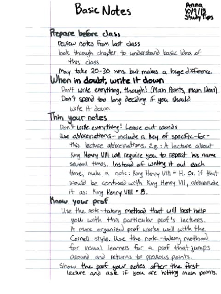 Notes Important | PDF