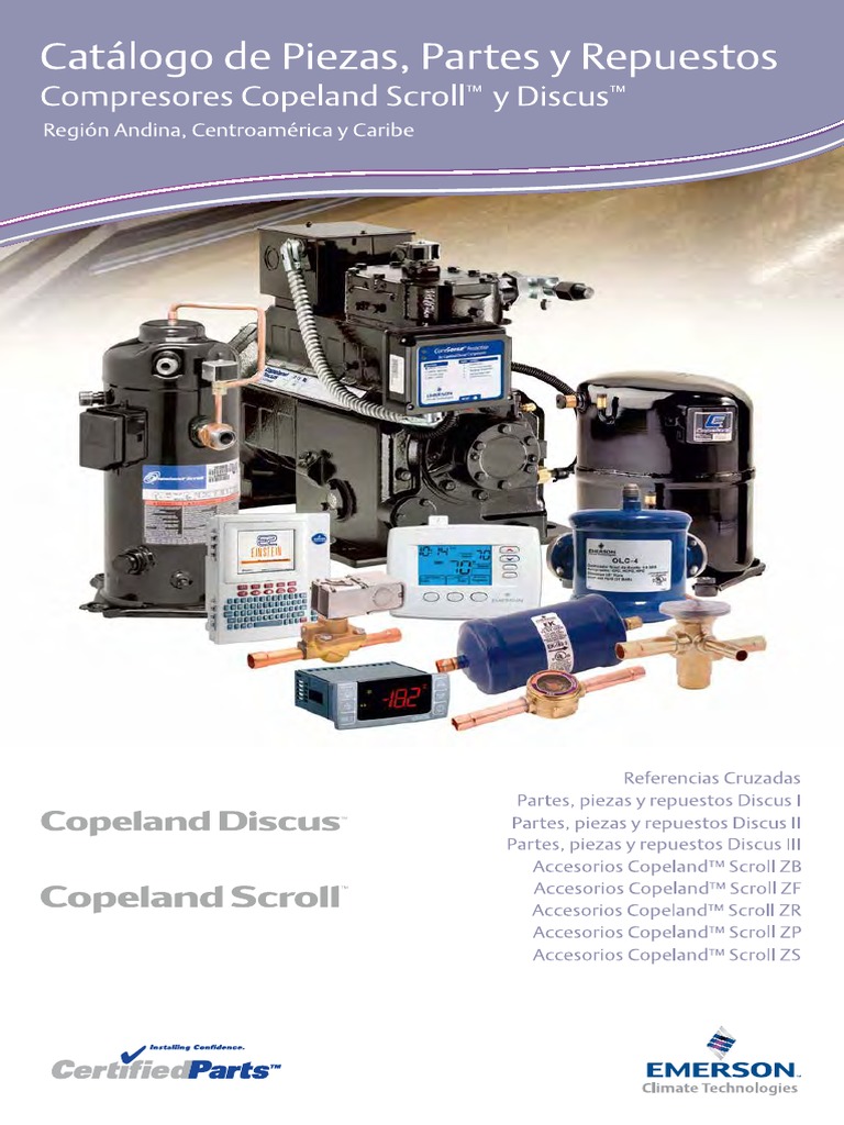 Listado de Piezas y Accesorios de Compresores 2D a 4D | PDF | Tecnología