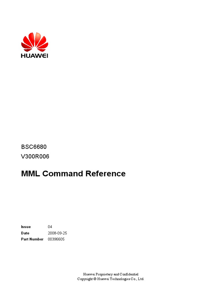00396605-BSC6680 MML Command Reference (V300R006 - 04) | PDF | File Transfer Protocol | Databases