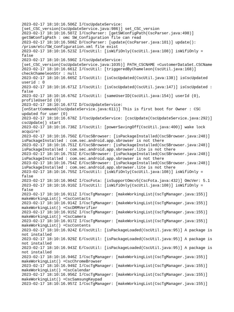 CSC Update Log | PDF | Computing | Software