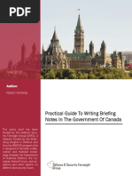 Briefing Note Format Example | PDF