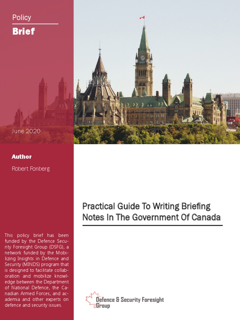 Writing Effective Government Briefing Notes | PDF | Memorandum ...